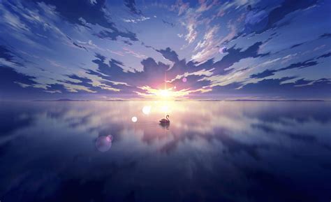 Anime Sun Wallpapers Top Free Anime Sun Backgrounds Wallpaperaccess