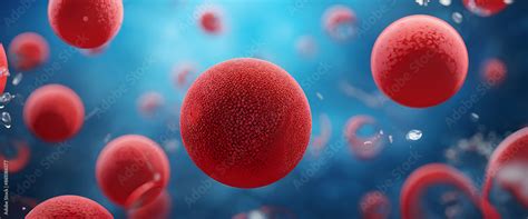 Blood Cell Red 3d Background Vein Flow Platelet Wave Cancer Medicine