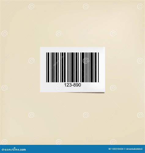 Machine Readable Bar Code Label Stock Vector Illustration Of Coding