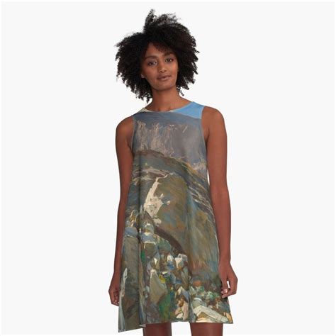 Simplon Pass Oil Painting By John Singer Sargent A Line Dress For