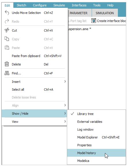 how can you trace your simcenter amesim model variations without using