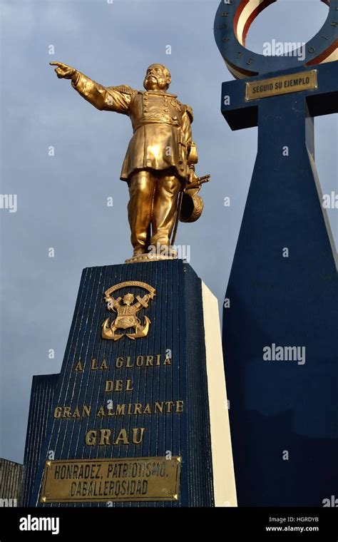 Miguel Grau Monument In Puyango Tumbes Department Of Tumbes Peru