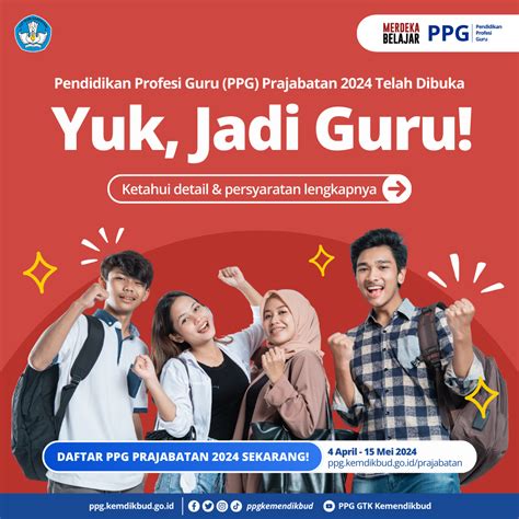 Pengumuman Pembukaan Ppg Prajabatan Tahun 2024 Ppg Universitas Pgri