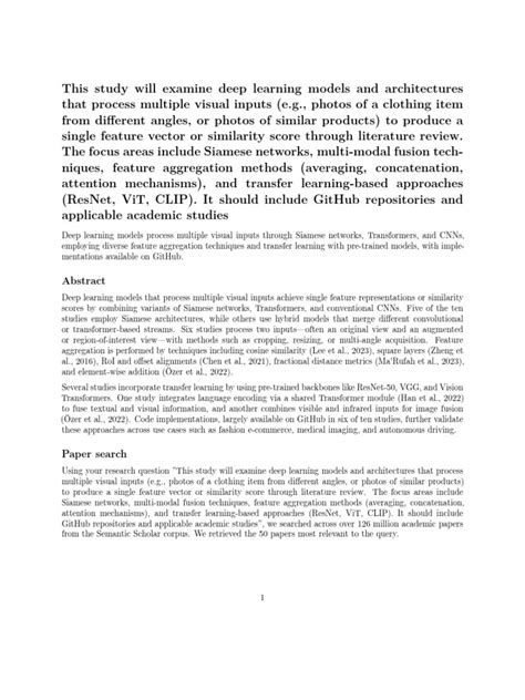 Elicit Multi Modal Deep Learning For Visual Similarity Report Pdf Deep Learning Computing