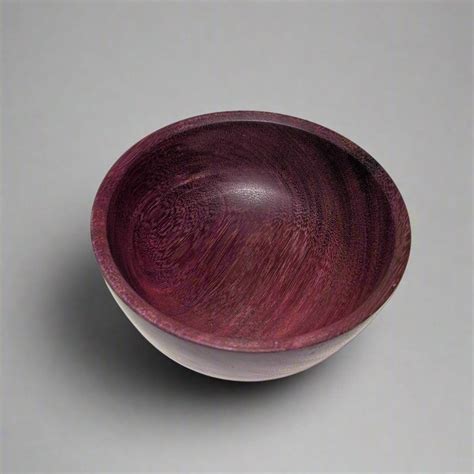 Handmade Purpleheart Wood Bowl Etsy