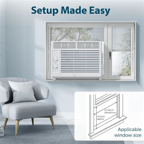 5000 Btu Small Air Conditioner Window Unit Cool Up To 150 Sqft
