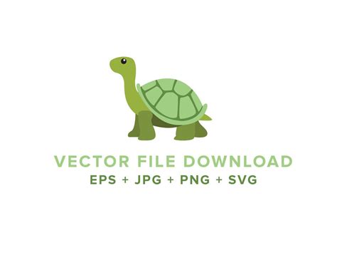 Vector Turtle Emoji Design Svg Png Eps Etsy