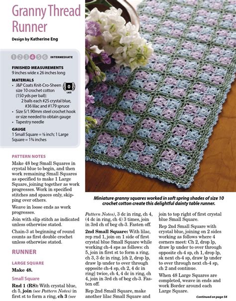 Tiny Granny Table Runner Crochet Pattern ⋆ Crochet Kingdom