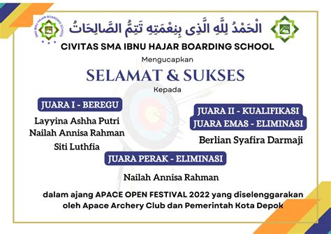 Sma Ihbs Putri Depok Juara