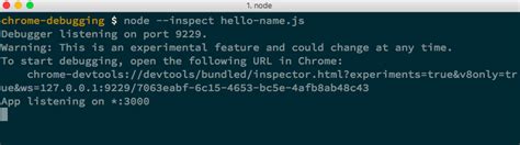 Debugging Nodejs Using The Chrome Devtools