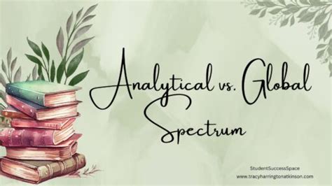 Understanding The Analytical Vs Global Spectrum In Learning Paving The Way