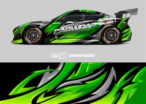 Premium Vector Car Wrap Decal Template