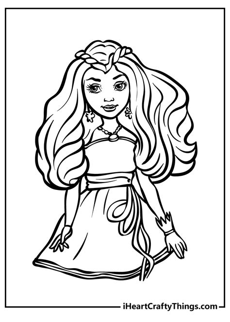 Descendants Wicked World Coloring Pages