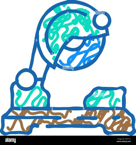 Cutting Tool Manufacturing Engineer Icon Doodle Illustration Stock Vector Image And Art Alamy