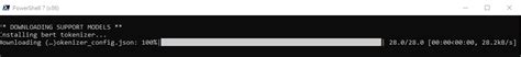 [bug] installation stuck on bert tokenizer installation · issue 3122