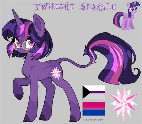 Twilight Sparkle Redesign And Hcs Uni Old By Theartisticpixelbit