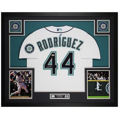Julio Rodriguez Signed Mariners Custom Framed Nike Authentic Jersey