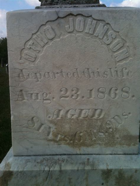Otho Johnson 1787 1868 Homenaje De Find A Grave