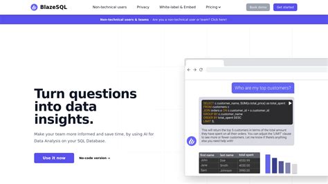 Blazesql Review Pricing Features And Product Details