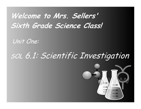 Scientific Investigation Unit Ppt