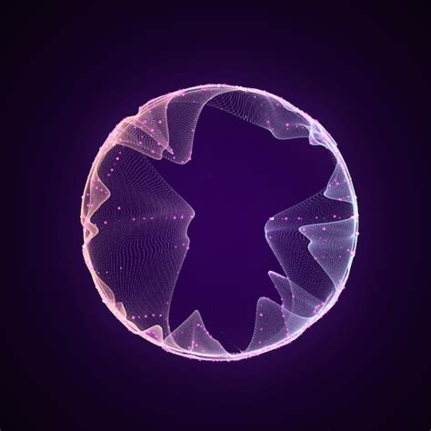Premium Ai Image Spherical Equalizer For Music Round Sound Wave Of