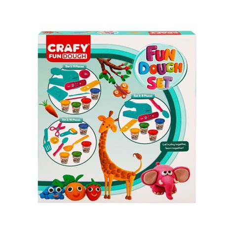 Комплект 8 части за дизайн с пластилин Crafy 200 гр Toyzz Shop