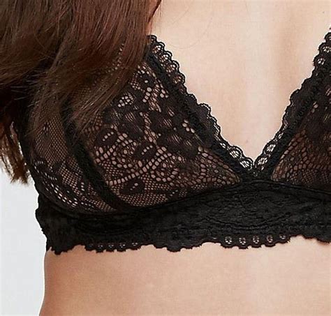 Monki Triangle Lace Bra In Black Asos Triangle Lace Bra Lace Bra Bra