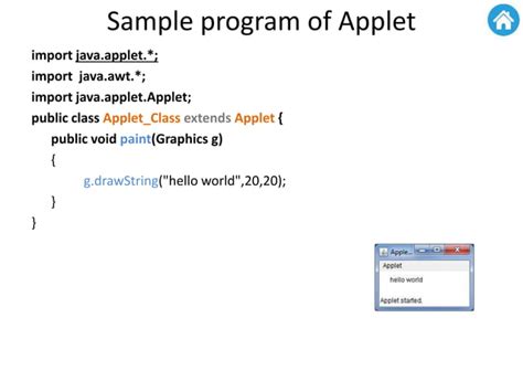 Java Applet Introduction Pptx Programming Languages Computing