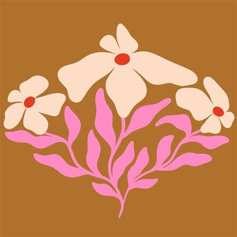 Wavy Flower Bunch Flowerpattern Pattern Seamlesspattern