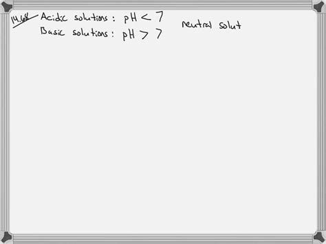 Solvedclassify Each Solution As Acidic Basic Or Neutral According To