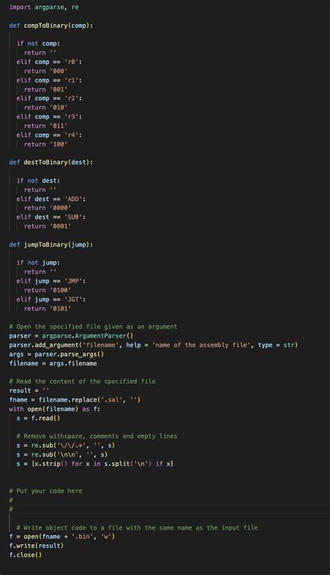 Solved The Code Below Reads A Sal File Then Creates A Bin