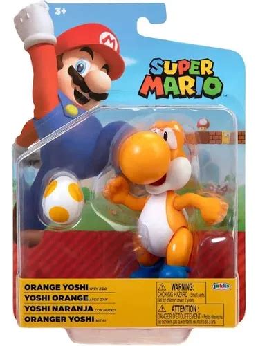 Yoshi Naranja 10cm Jackks Pacific Super Mario Envío Gratis