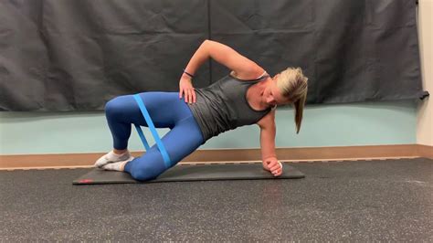 Side Plank Clamshells With Band Youtube
