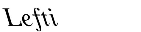 Lefti Font Download Free Legionfonts