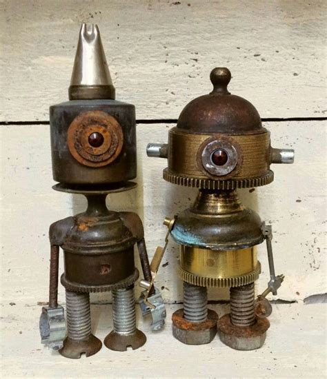 Pin By Entwyne Designs On Robots And Other Metal Assemblage Scrap