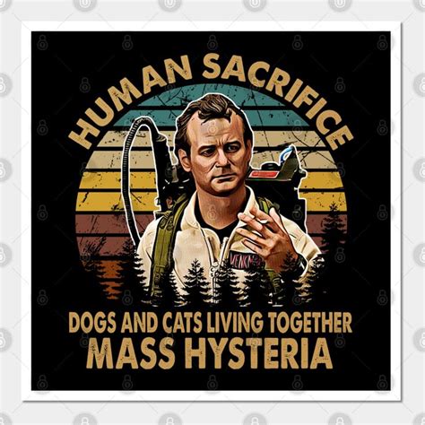 Ghostbusters Vintage Mass Hysteria Art Wall And Art Print