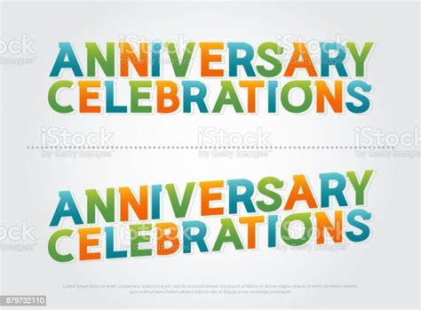 축 하 기념일 다채로운 아이콘입니다 기념일 타이 포 그래피 디자인 장소 카드 포스터 사진 오버레이로 다채로운 사용 인쇄 합니다 축 벡터 일러스트 레이 션 기념일에 대한 스톡