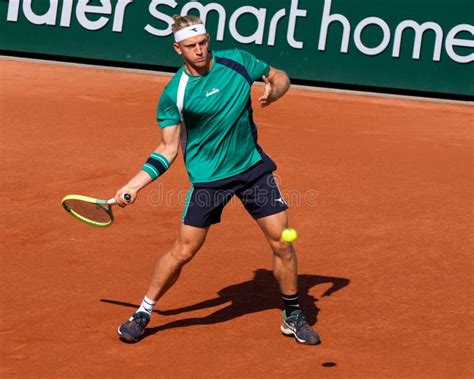 Alejandro Davidovich Fokina Of Spain In Action During First Round Match