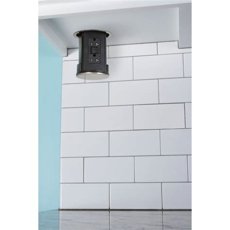 Lew Ucpdr20gd Ss Under Cabinet Hidden Pop Down Gfi Outlet Stainless
