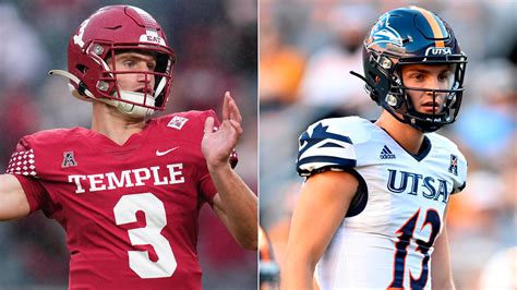Kurt Warner Son Vs Josh Mccown Son Temple Utsa Features Next Gen Flashback To Famous Nfl Qb