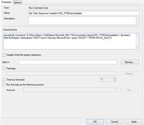 Osd Run Command Line Wmi To Ts Variable Troubleshooting Tools