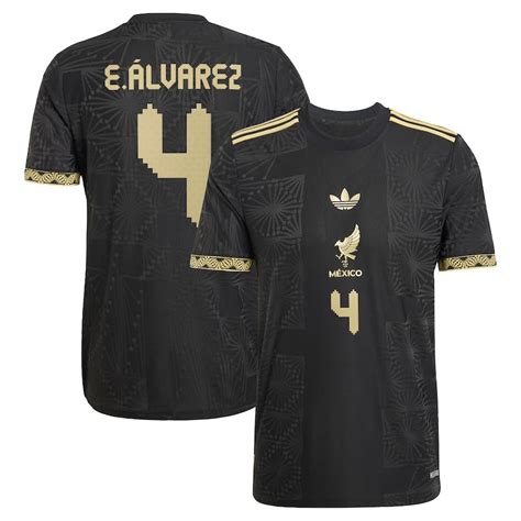 Edson Alvarez 4 Mexico National Team 2025 Third Men Jersey Black