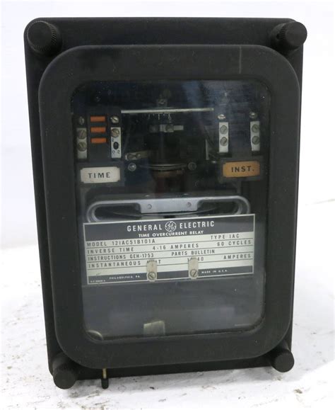 Ge 12iac51b101a Time Overcurrent Relay Inverse Type Iac 4 16a General
