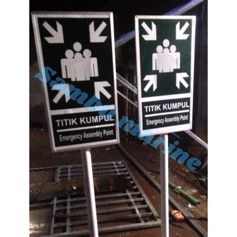 Jual Rambu Titik Kumpul Assembly Point Plat Tiang 3 Mtr Rambu K3 Di Seller Broman Kebon