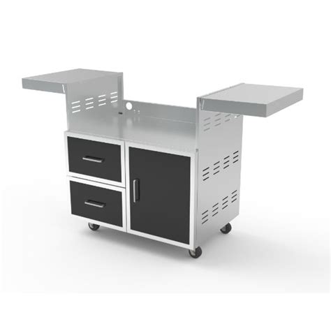 Wildfire Ranch Pro Black Stainless Steel Cart Mount Gas Grill 30