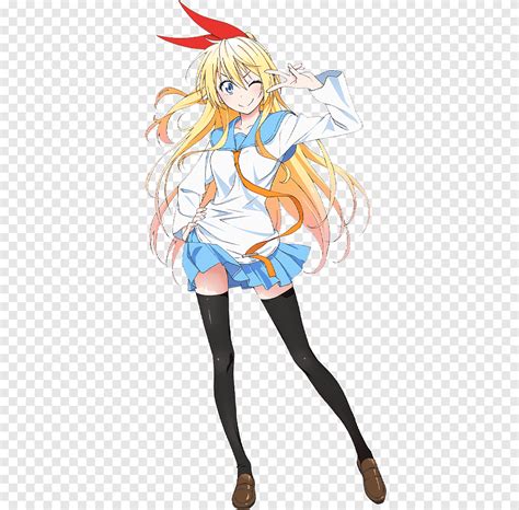 Nisekoi Cosplay Chitoge Kirisaki Traje Uniforme Cosplay Ilustração De