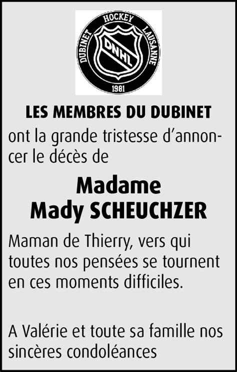 Mady Scheuchzer Karrlen Hommages