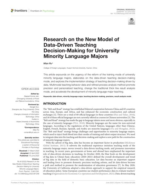 Pdf Research On The New Model Of Data Driven Teaching Decision Making