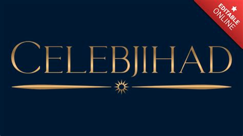 Celebjihad Luxury Golden Text Effect Generator