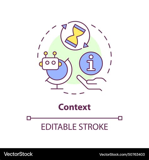 context multi color concept icon royalty free vector image